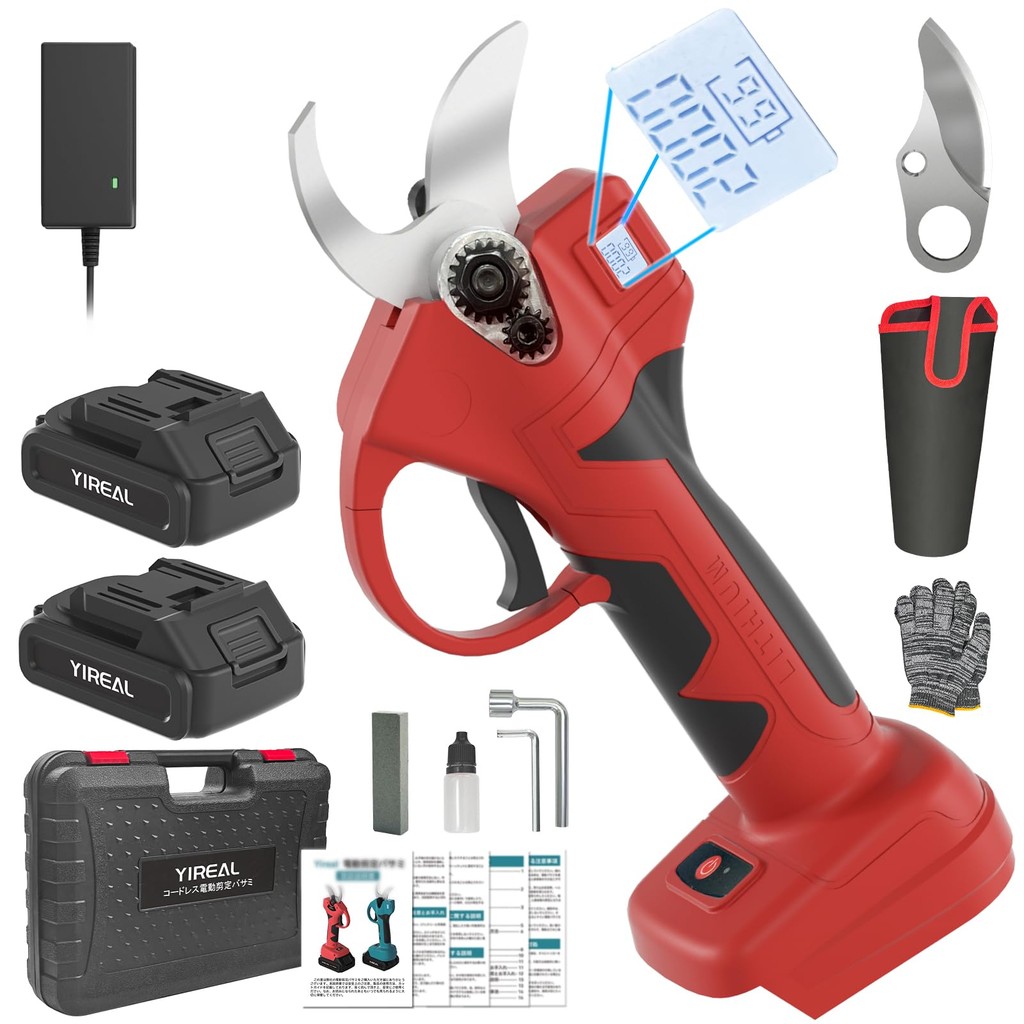 Electric pruning shears, pruning shears, 18V cordless rechargeable ...
