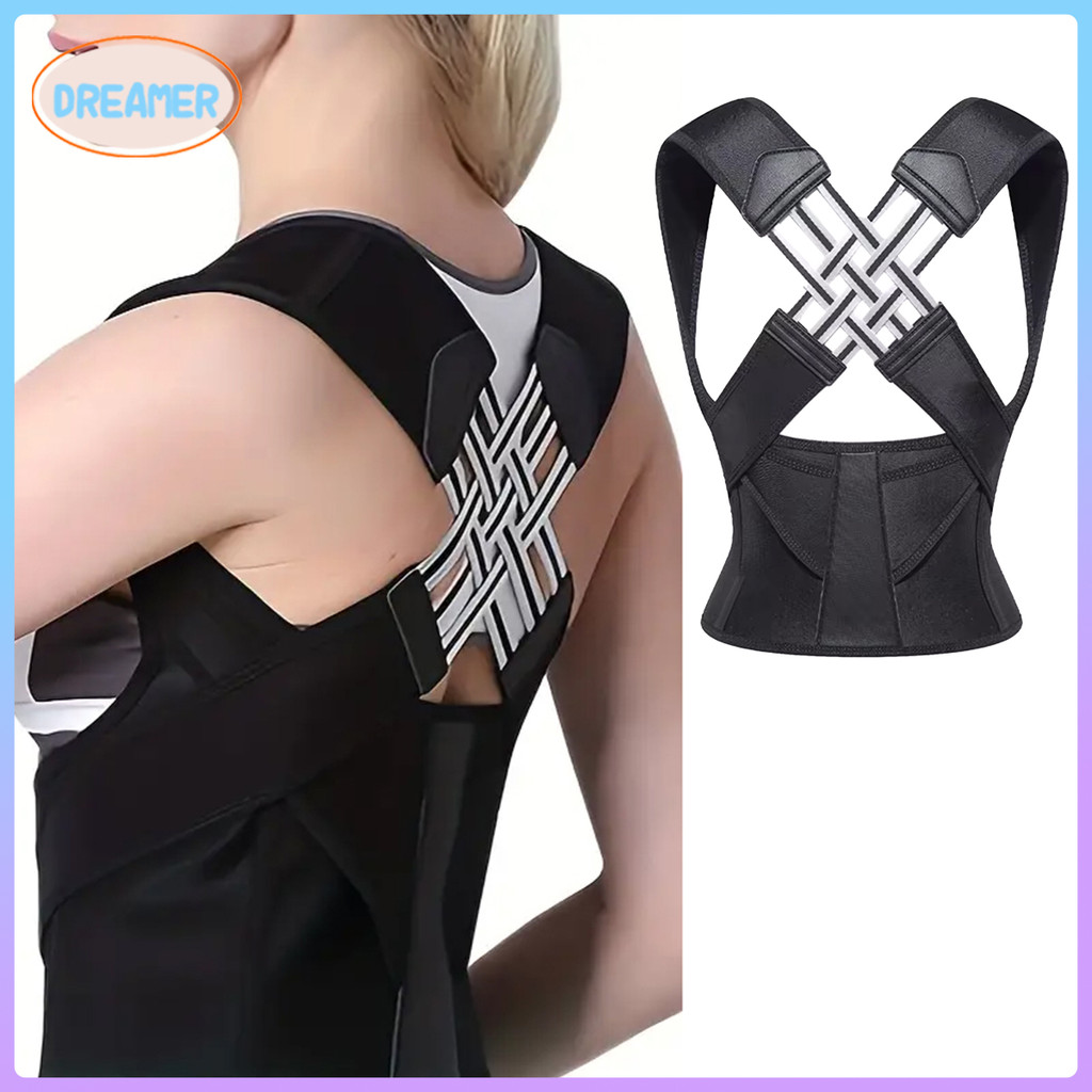 Adjustable Back Posture corrector Vivid Premium Back Shoulder Adjustable Correction | Shopee ...