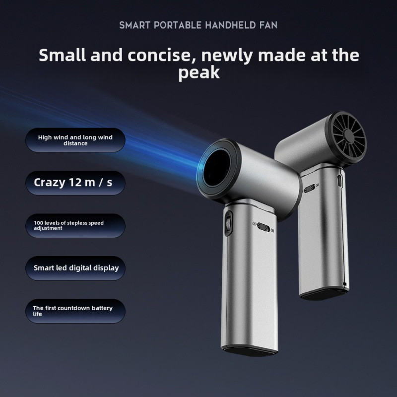New 100 Speed High-Speed Handheld Fan Turbo Violent USB Charging Mini ...