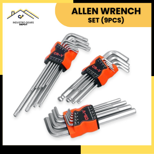 IGD || Original Allen Wrench Set (Hex Key Flower Type Ball End Torx Key ...