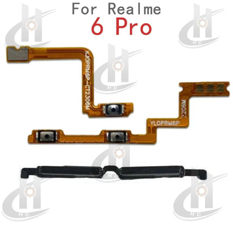 For OPPO Realme 6 Pro Power Volume Side Button Flex Cable Keys button ...