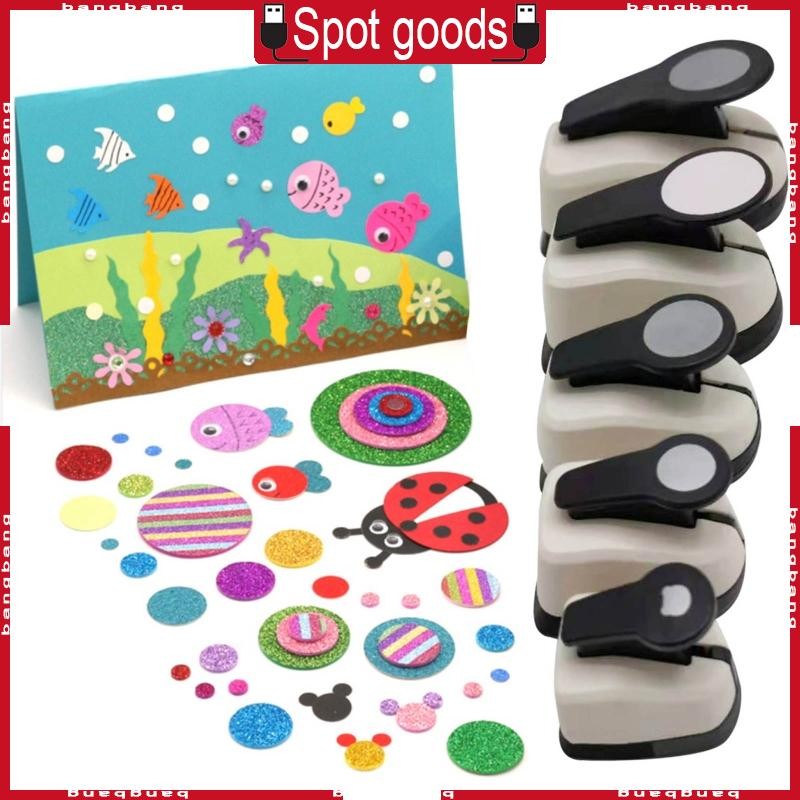 Bang Compact Craft Puncher Round Hole Punch for DIY Birthday Card ...