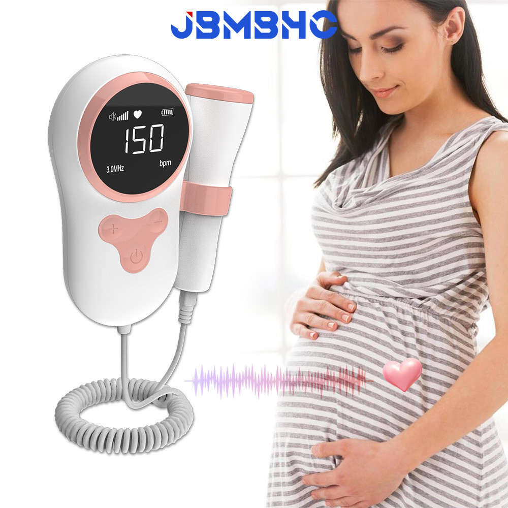 Prenatal Doppler Baby Heart Rate Monitor LCD Screen Home Portable ...