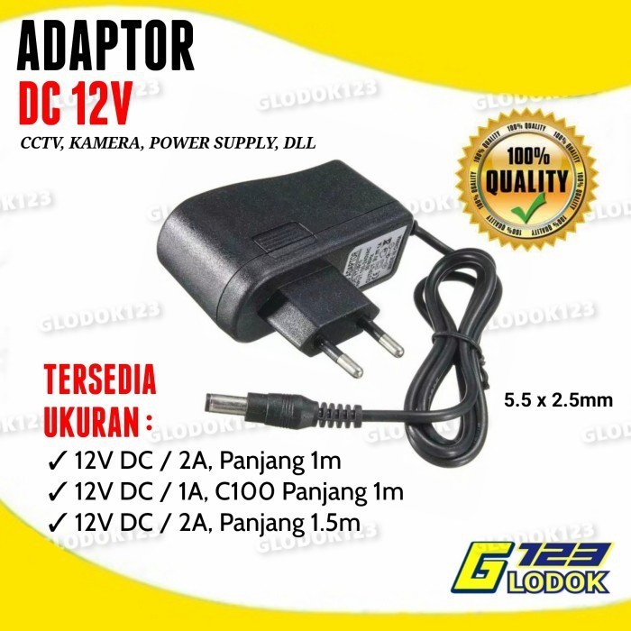 DC 12V 1A 2A Adapter Adapter CCTV Camera LED Light STB Power Supply ...