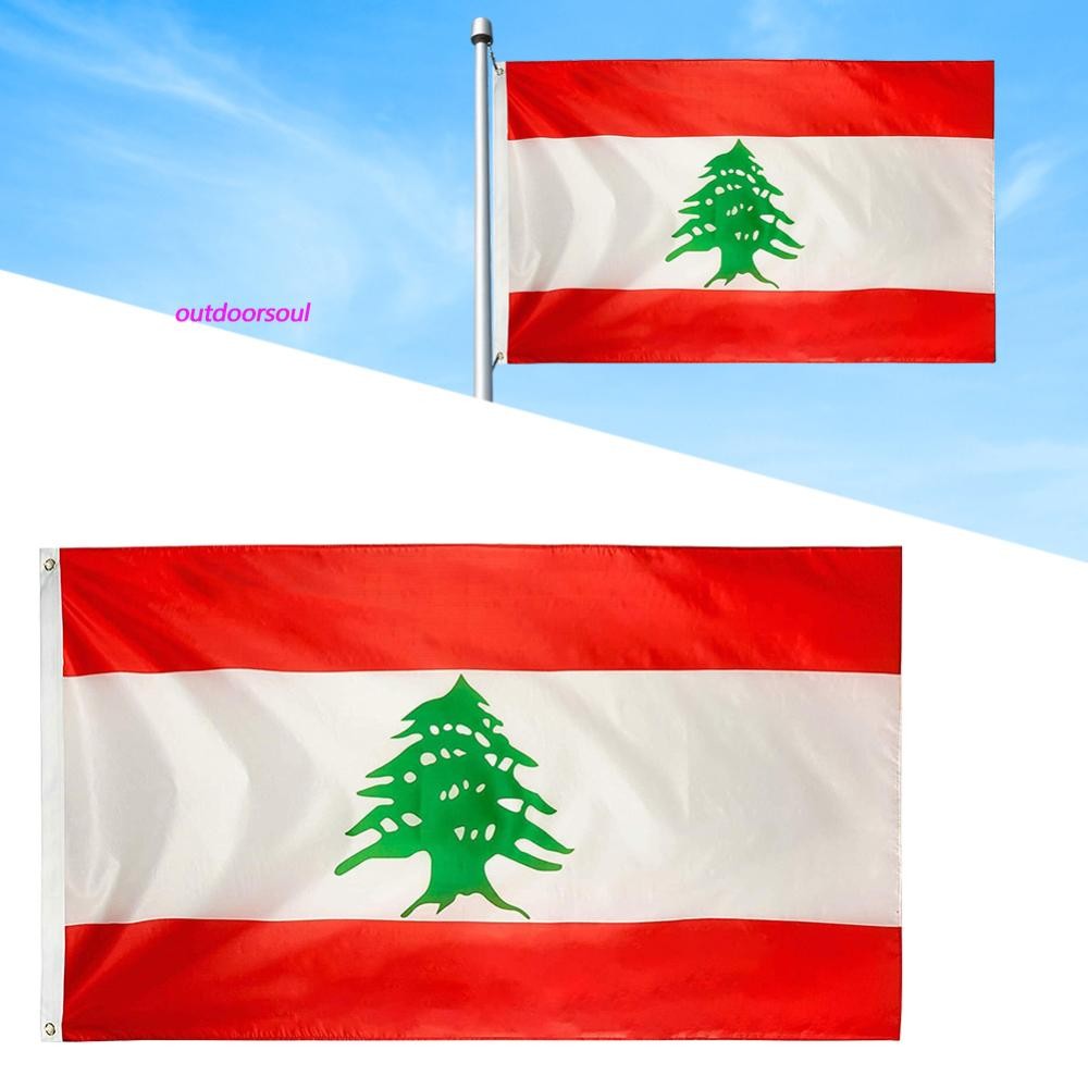 Lebanese Flag 90x150cm Lebanese World Countries Flags 3x5FT Republic of ...