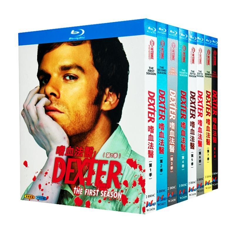 Blu-ray Ultra HD American Drama Dexter Season 1-8 Disc CD Boxed Chinese ...