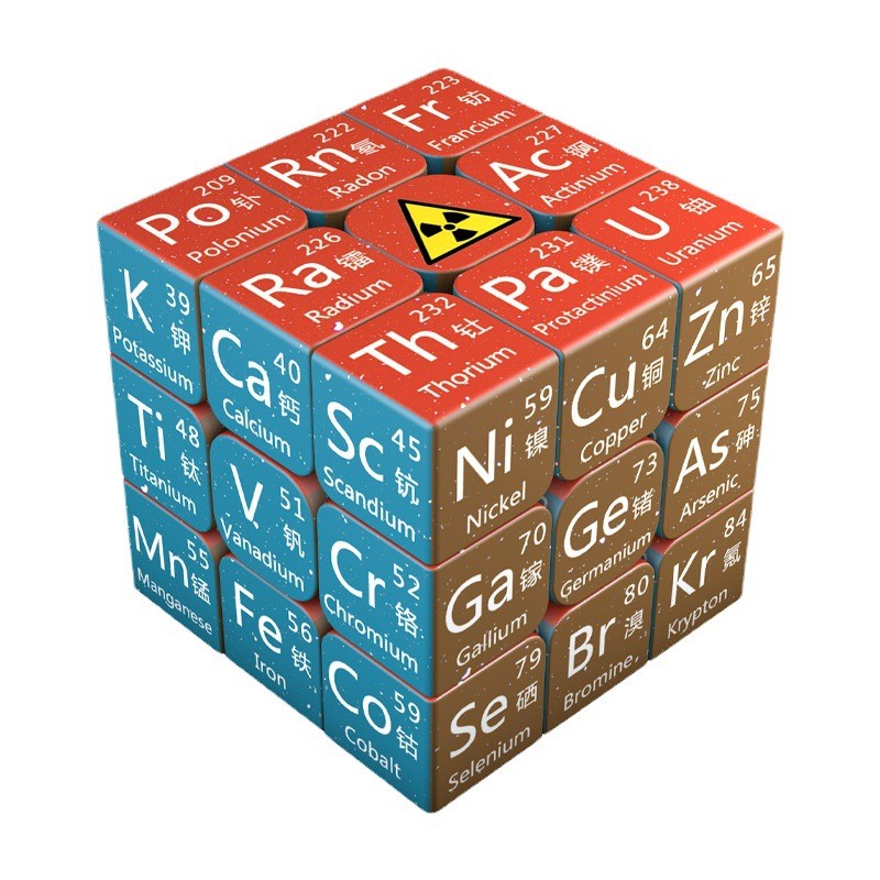Speed Magic Cube with Chemical Periodic Table of The Elements Print for ...