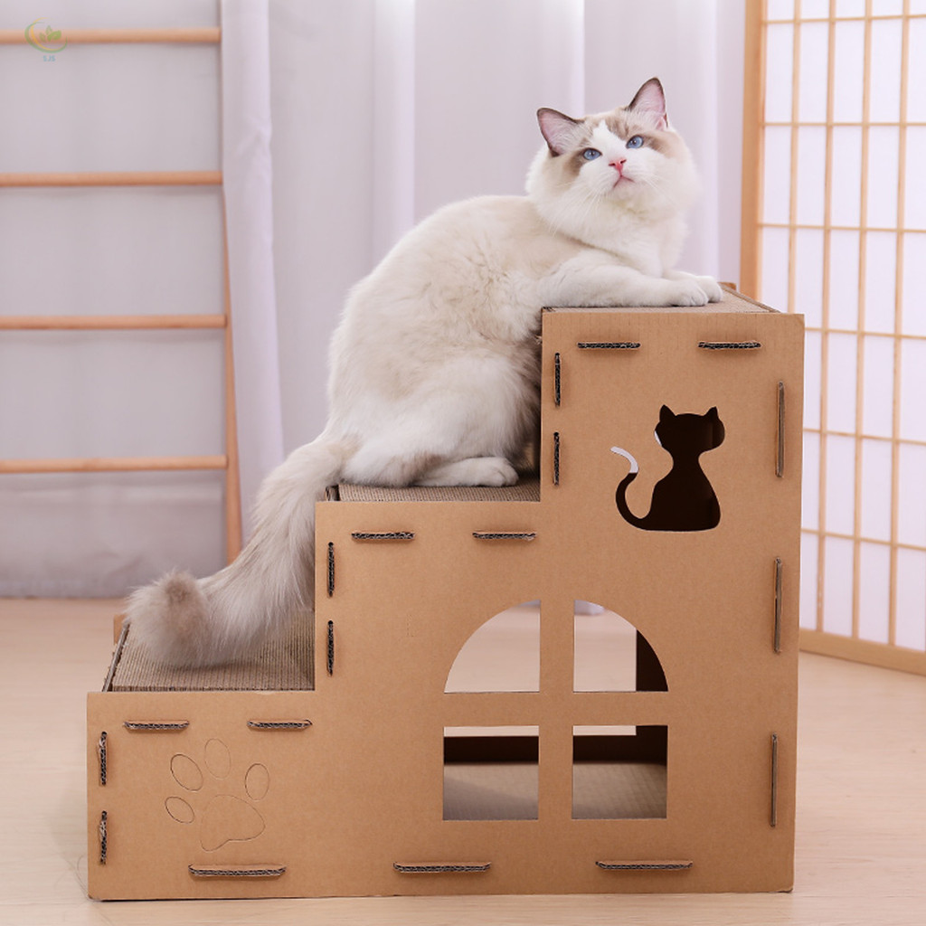 IU Cat scratching board Cat house villa corrugated paper cat scratching ...