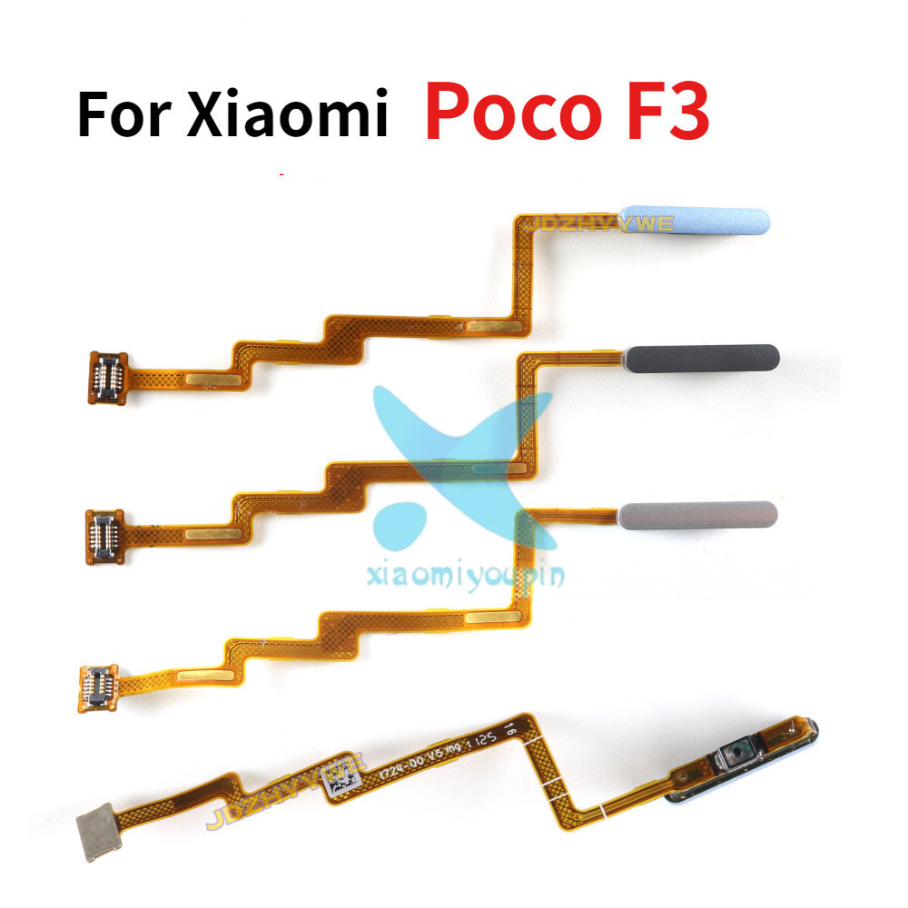For Xiaomi Poco F3 Fingerprint Sensor Home Return Key Menu Button Flex ...