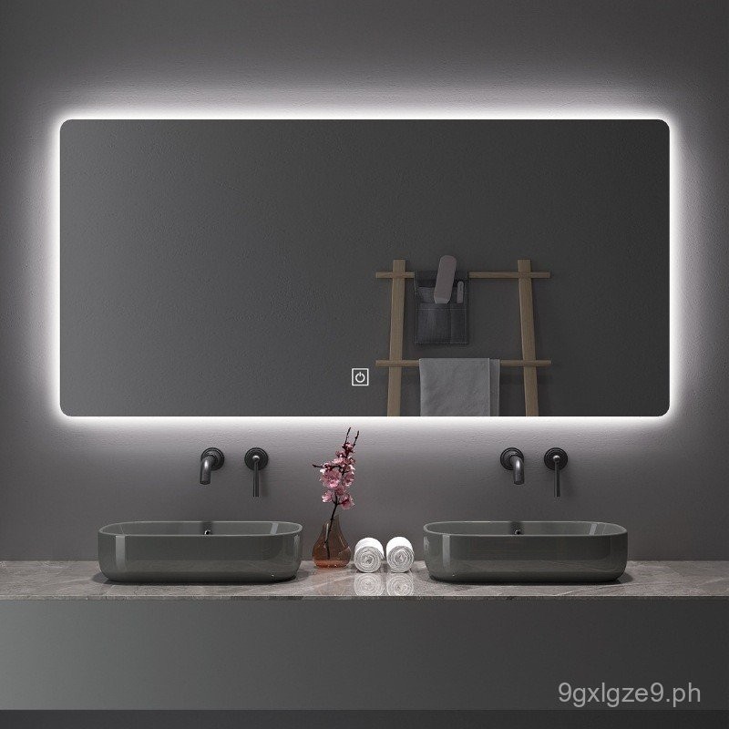 Bathroom Mirror led Bathroom Mirror Smart Anti-Fog Hotel Apartment Wall ...