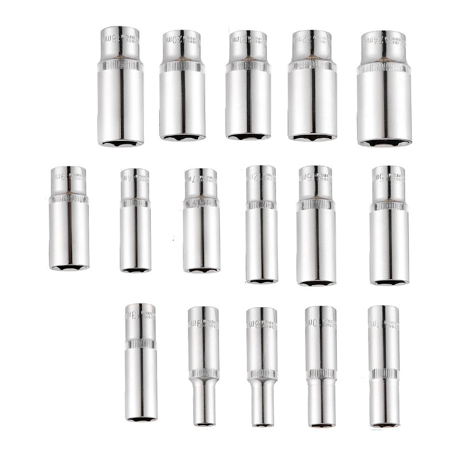 Deep Sockets Set with 1PC 3/8 Hex Socket for Impact Drivers and ...