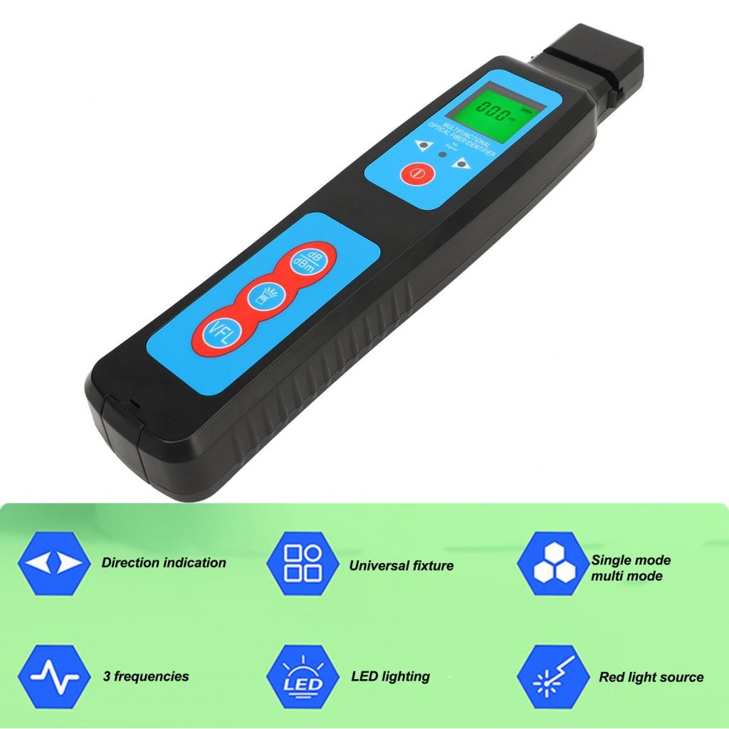 Fiber Identifier 800-1700nm VFL Red Light Source 10km Range Tester BEL ...