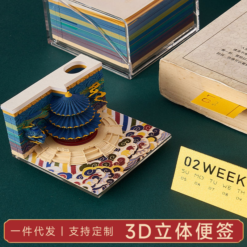 Forbidden City Cultural Creative Gifts Temple Architecture Model 3d ...
