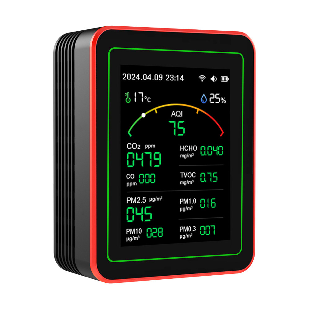 New 15 In 1 Air Quality Monitor Temperature Humidity Meter CO CO2 TVOC ...
