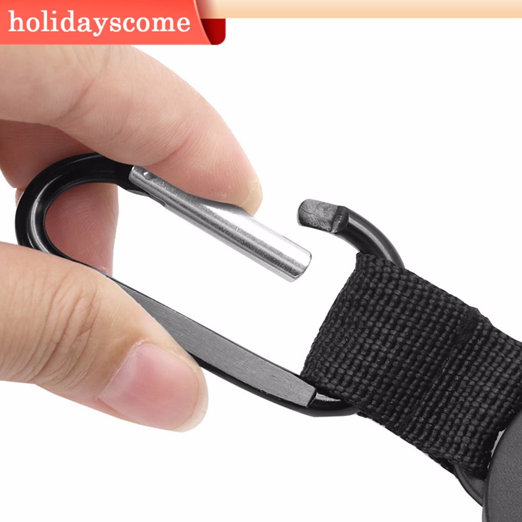 Wire Rope Buckle ABS Security Black Ring Tools Retractable Camping ...