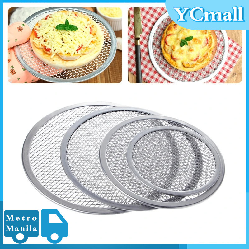 10/12/13 Inch Stainless Steel Pizza Mesh Plate Pizza Pan Roast Meat Pan ...