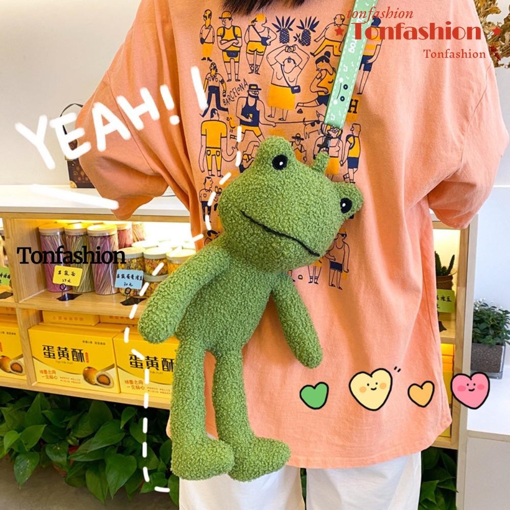 TONFASHION Plush Backpack Bag, Love Heart Messenger Doll Cartoon ...