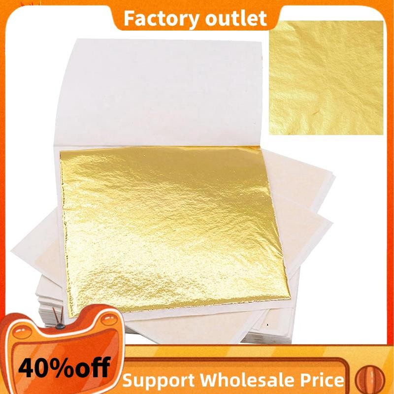 In 200 PCS Gold Sheets Gold Foil for Art Gilding Flakes Multipurpose ...