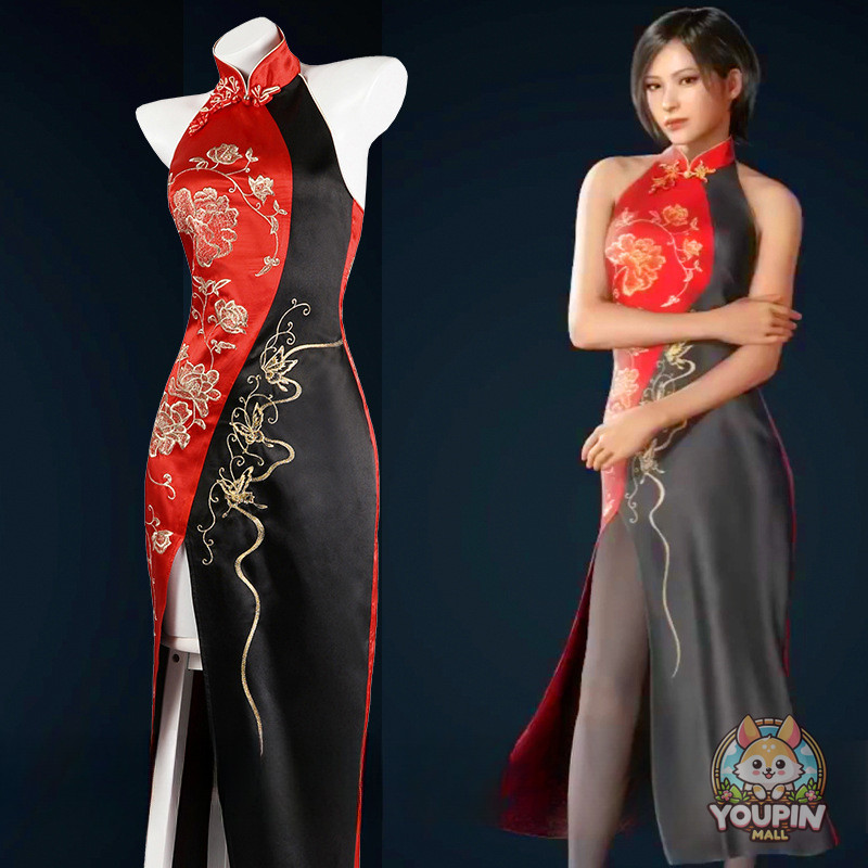 Nado Resident Evil 4 Remake cos Suit Adai Wang cosplay Cheongsam Same ...
