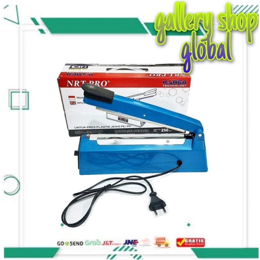 MESIN NRT-PRO SP-200P 20cm Impulse Sealer Adhesive Plastic Press ...