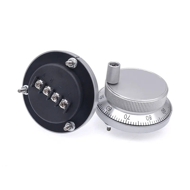 1Pc Handwheel CNC Pulser 60mm Pulse 100 5V 4Pin 6Pins Manual Pulse ...