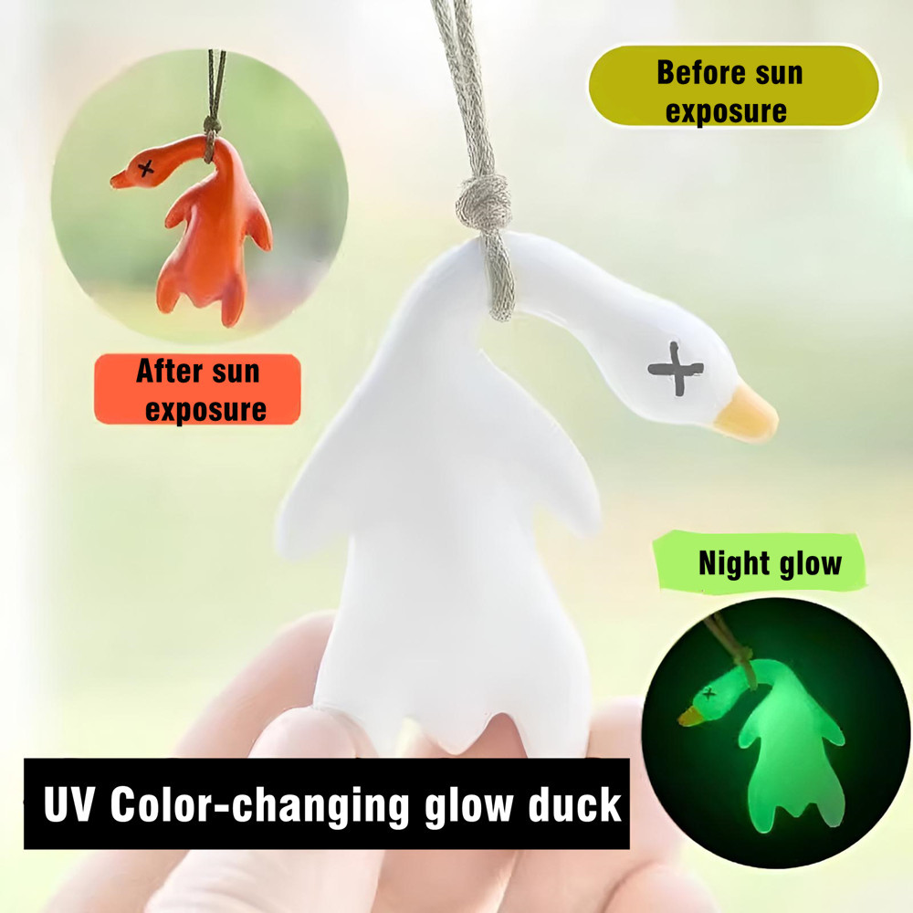 Color-Changing Roast Duck Motocycle Key Pendant – UV-Activated & Glow ...