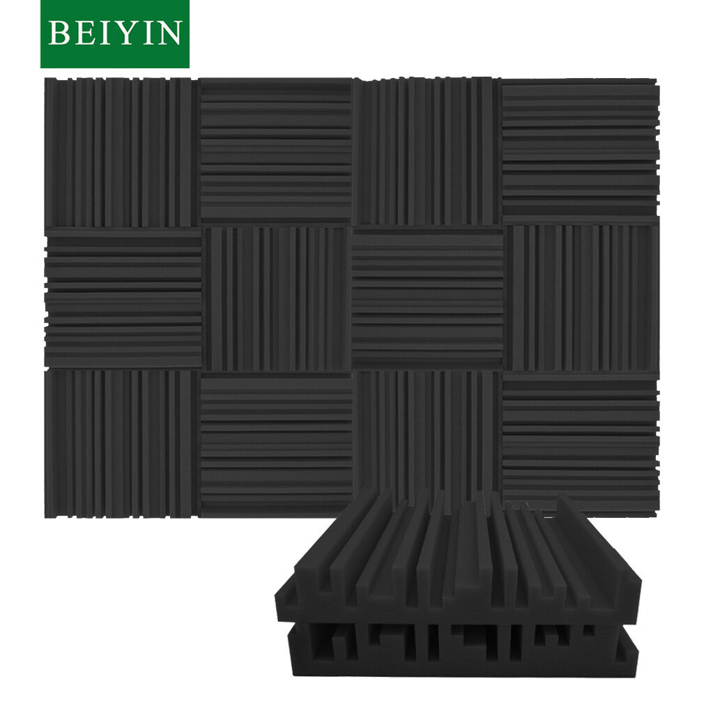 BEIYIN Groove Soundproof Diffuser Foam Panels Ceiling Sound Absorption ...