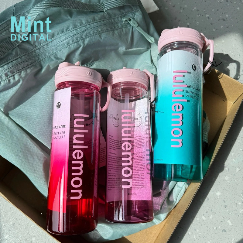Lululemon Cup 710ml Back To Life Transparent Gradient Water Cup with ...