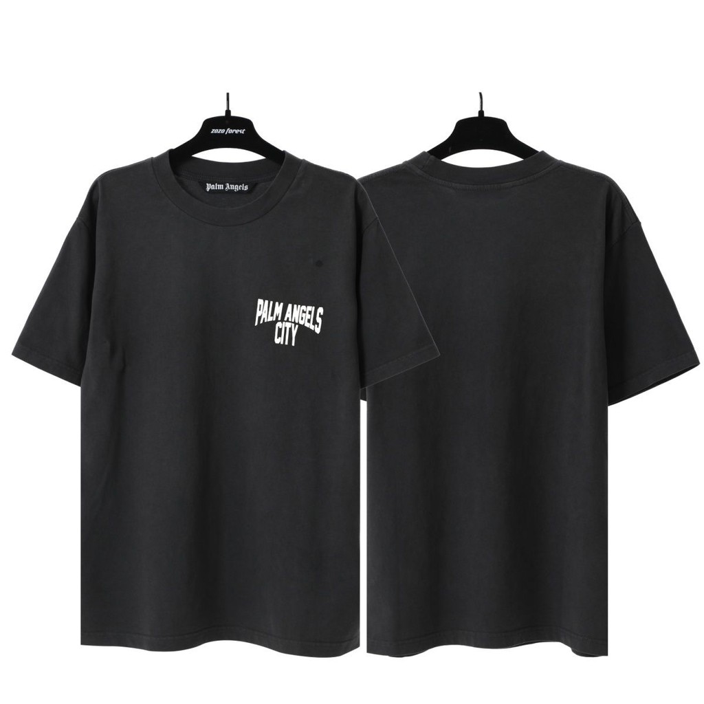 Palm Angels Angels Letter Print European American Loose Men Women Wash ...