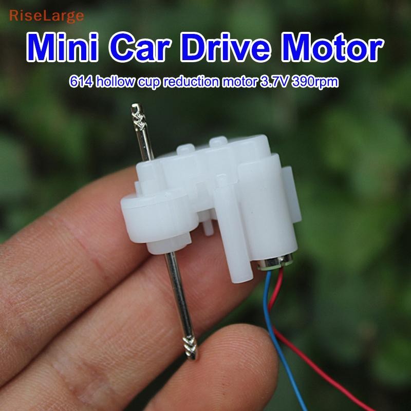 [RiseLarge] Mini 614 Coreless Gear Motor DC 3.7V 390RPM Dual Shaft ...