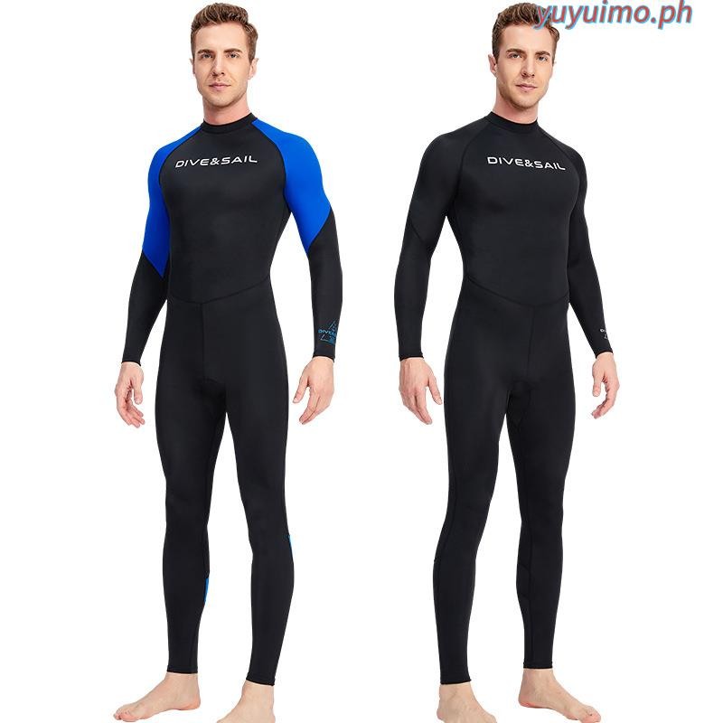 Men Lycra UPF50+Diving Skin Wetsuit Rash Guard- Full Body UV Protection ...