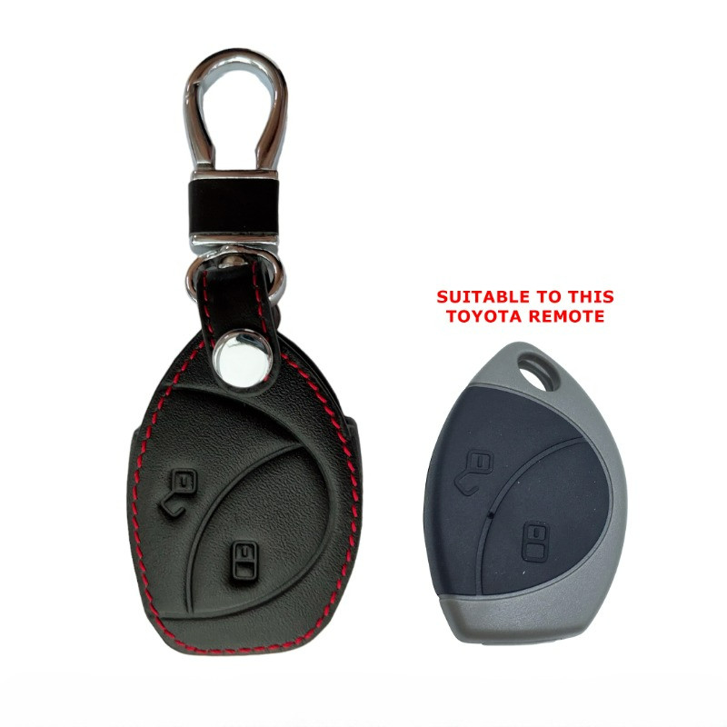 Toyota Hilux Vigo Innova Fortuner Vios Car Key Remote Leather Key Cover ...