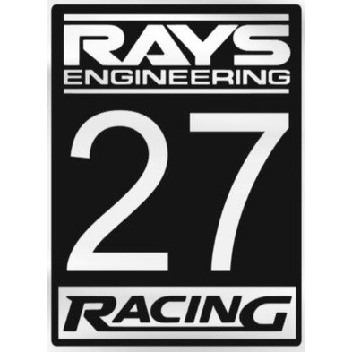 RAYS ENGINEERING RACING RACE NUMBER CAR STICKER SIDE DOOR MYVI VIOS ...