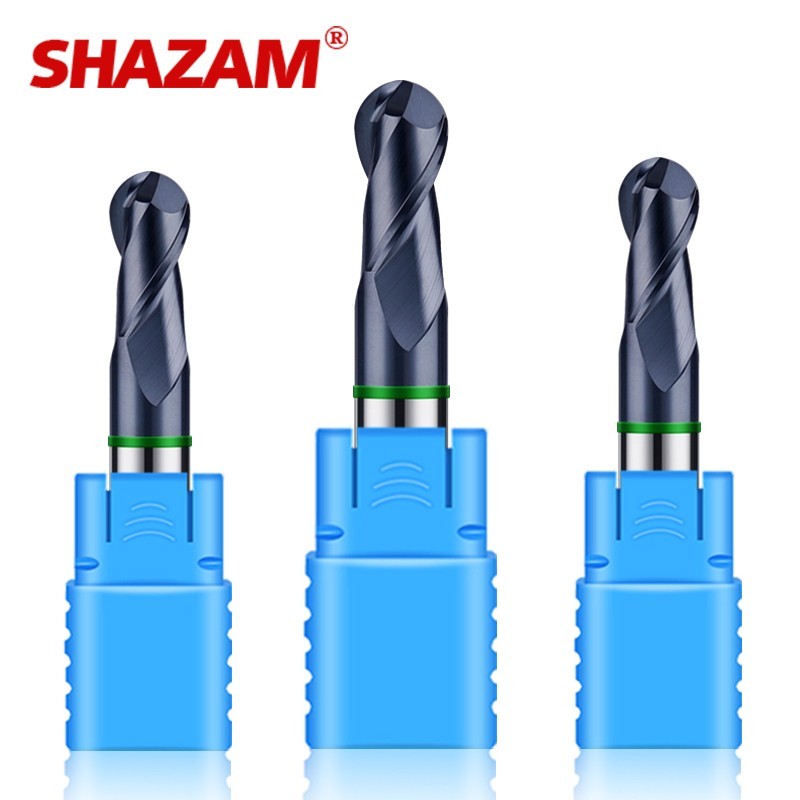 Shazam Upgrade HRC50 2 Wool Tungsten Carbide Ball Nose Grinder CNC ...