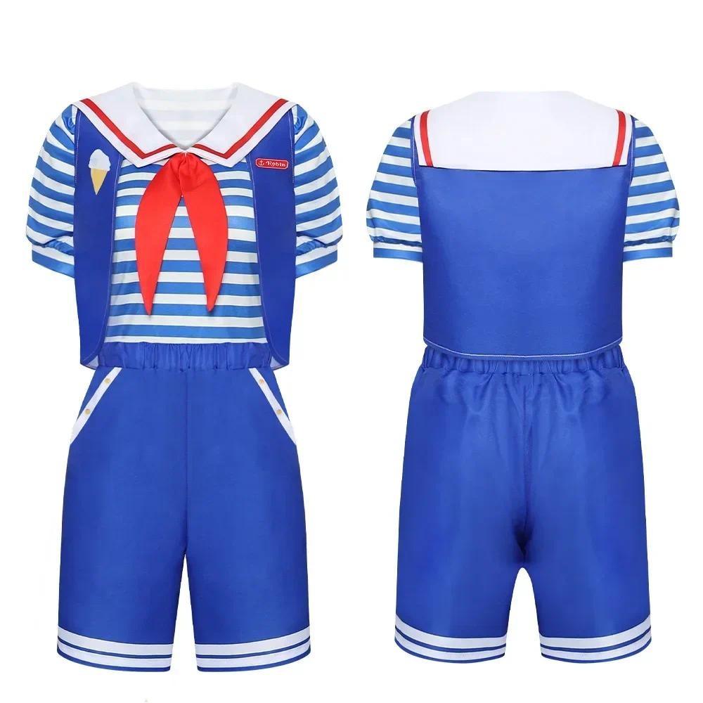 Movie Cosplay Ice Cream Shop Assistant Strange Costume 80s Age Retro ...