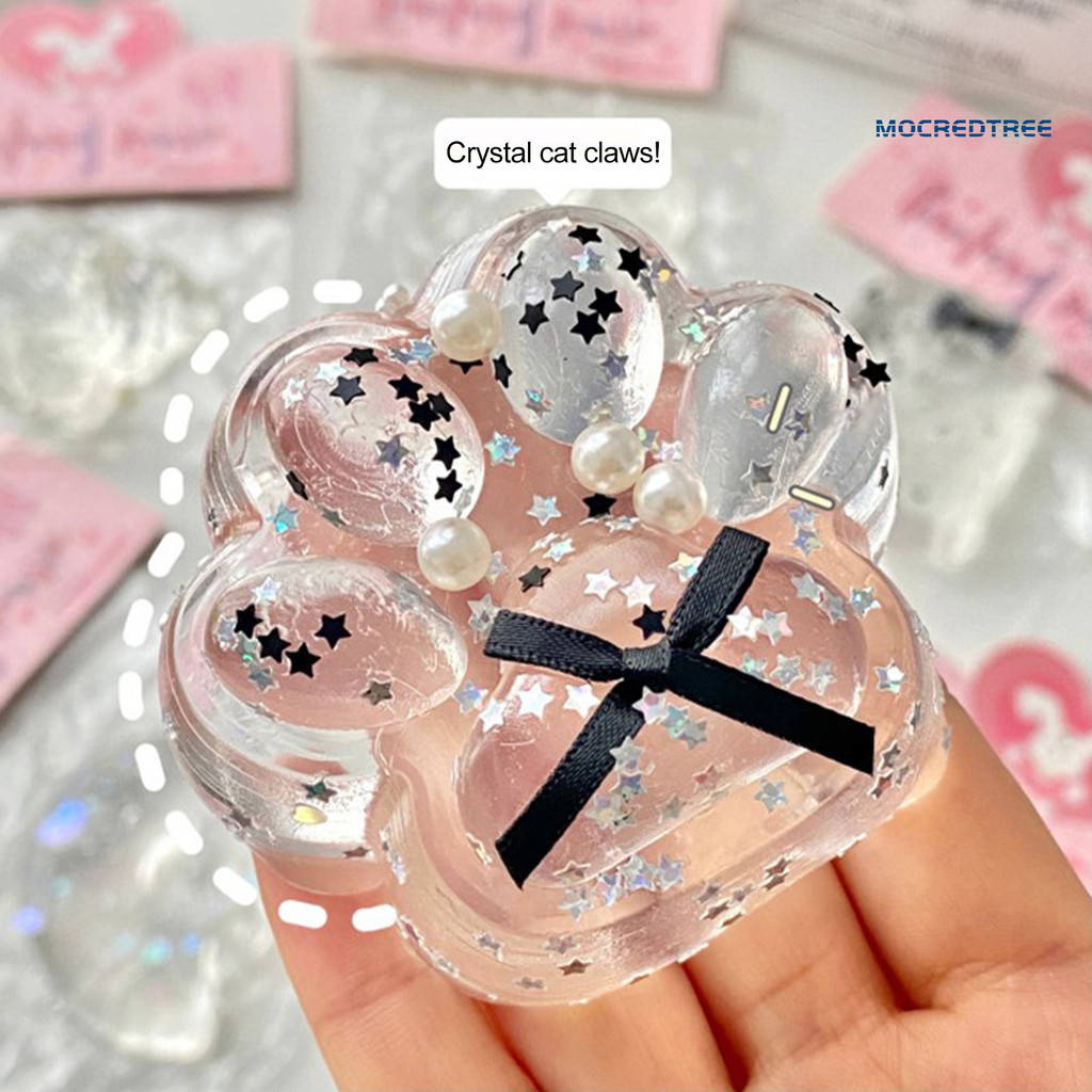 Mocredtree Clear Waffle Squeeze Toy Stress Relief Transparent Donut ...