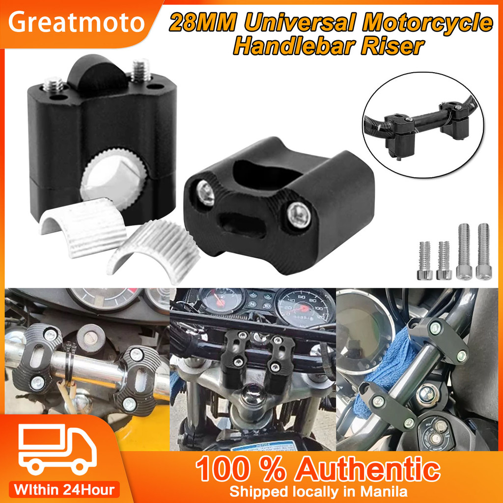 Motorcycle Handlebar Riser Bracket Extension 22MM/28MM Rise Lifter ...