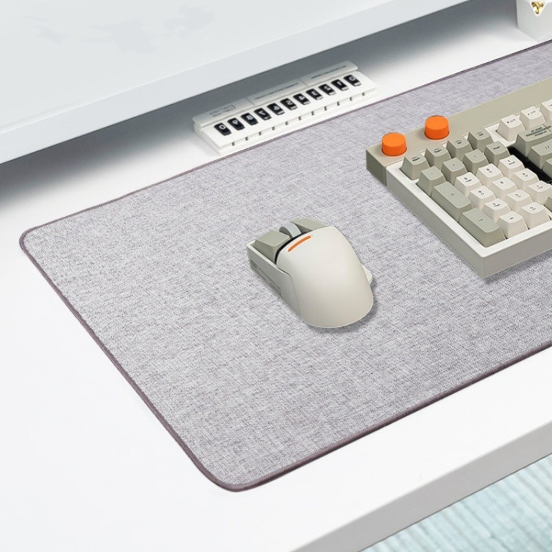 Customized Size Cotton Linen Mouse Pad Non-Slip plus-Sized Desk ...