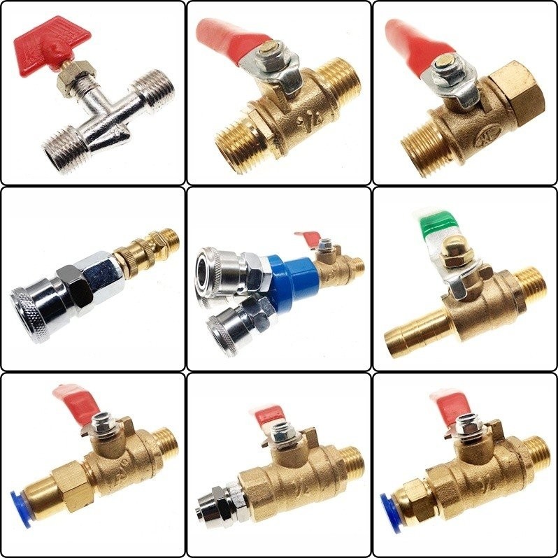 Air Compressor Pump Accessories Air Outlet Pneumatic Pagoda Ball Valve ...