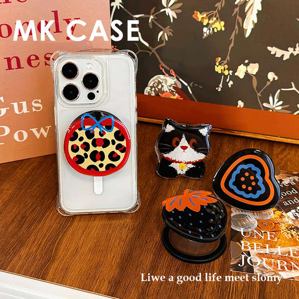 magsafe popsocket pop socket Blind shell original cute black cat ...