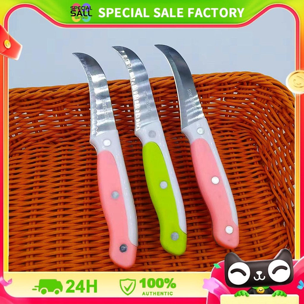 Small Household Curved-blade Peeling Fruit Knives, Fruit Knives with ...