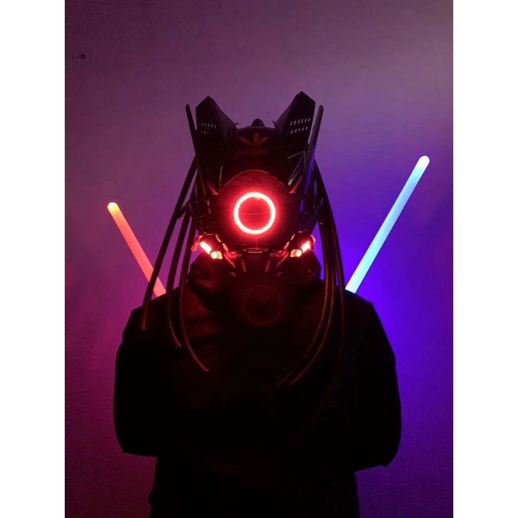 Cyberpunk Face Mask Props Cyberpunk Helmet Bar Comic Exhibition Cheap ...