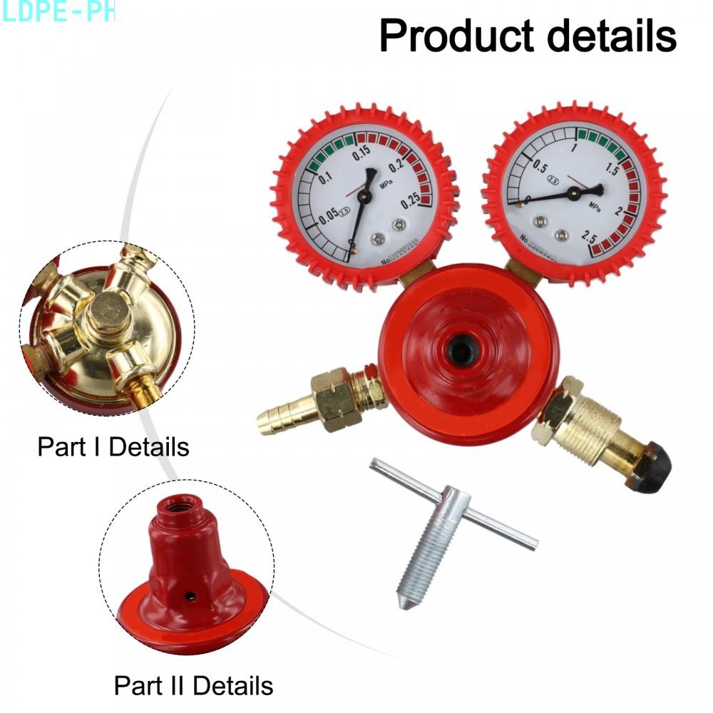 Oxygen Acetylene Propane Gas Regulator with Shockproof Design Brass ...