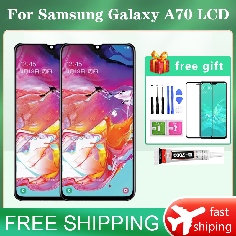 Original AMOLED Samsung Galaxy A70 LCD Display Touch Screen Digitizer ...