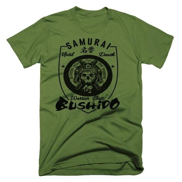 Samurai T-Shirt Bushido Japanese Warrior Class Till Death Kanji ...