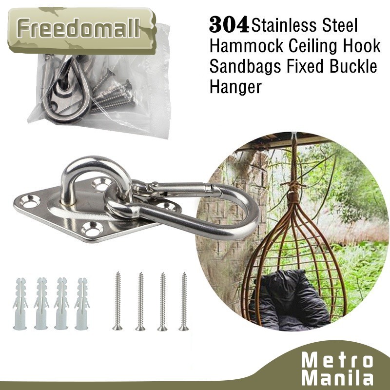 304 Stainless Steel Ceiling Hook Ceiling Wall Mount Hanging U-Shaped ...