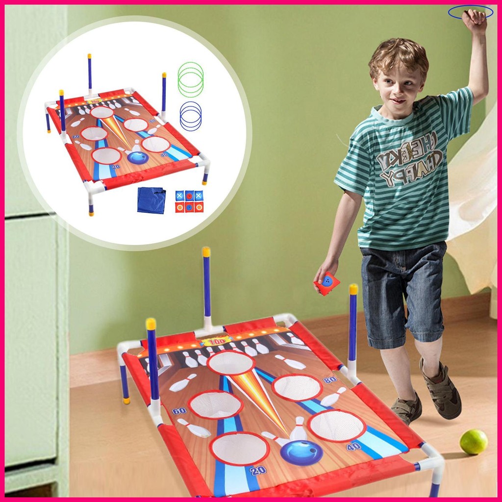 Cornhole Board Set Fun Kids Outdoor Toys Bag Toss Interactive Corn Hole ...