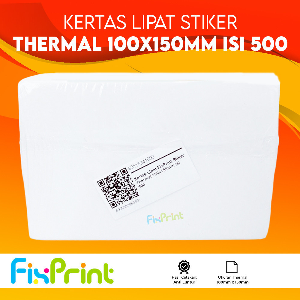 Thermal Sticker Roll Paper Folding Paper Barcode Receipt Label Sticker ...