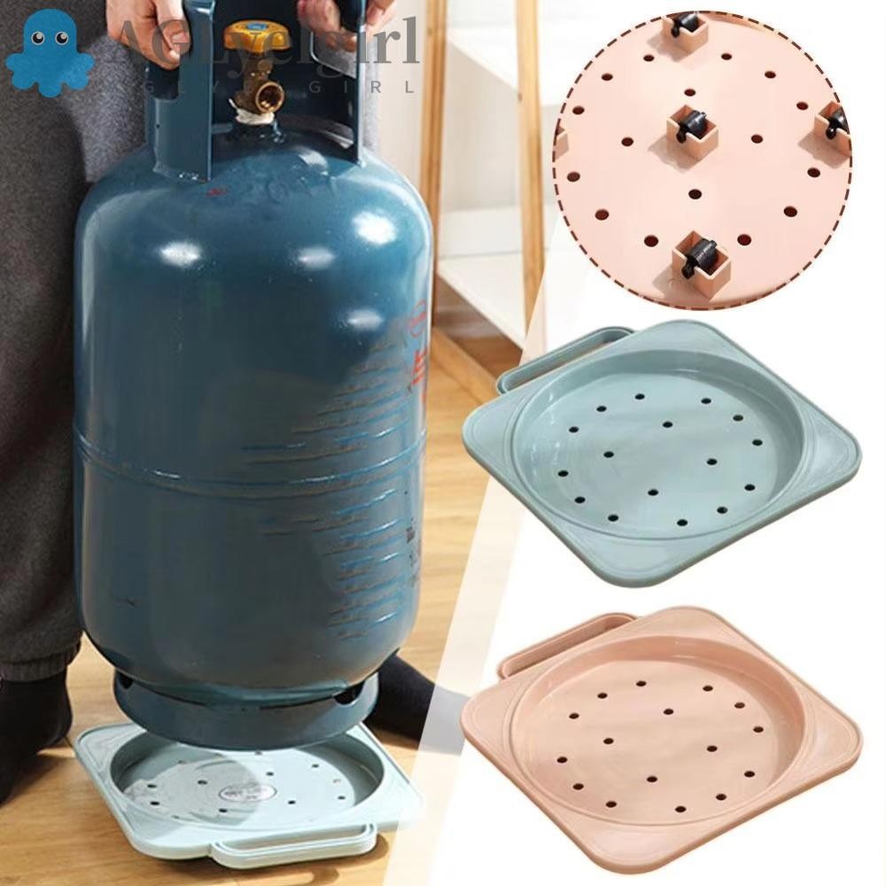 AGLYELGIRL Gas Bottle Holder, Multifunctional Wheel Gas Tank Base ...