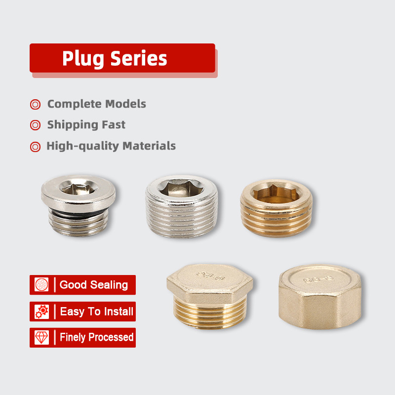 1/8" 1/4" 3/8" 1/2" 3/4" Copper female / male Thread Brass End Cap Plug ...